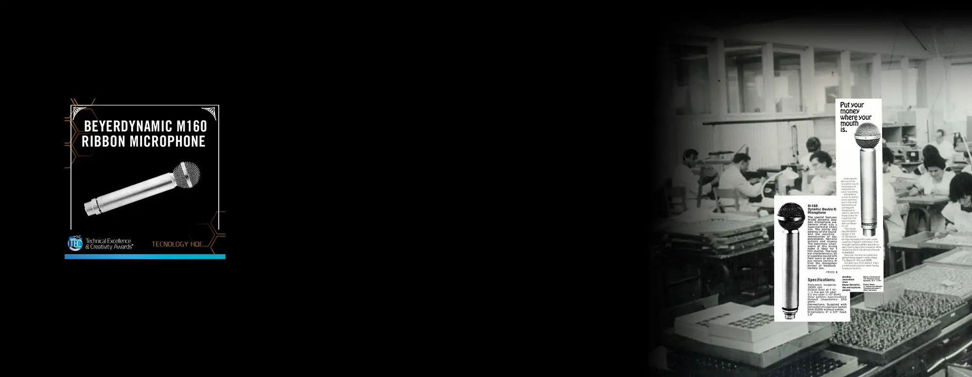 M 160: Dynamic double-ribbon microphone (hypercardioid)|beyerdynamic