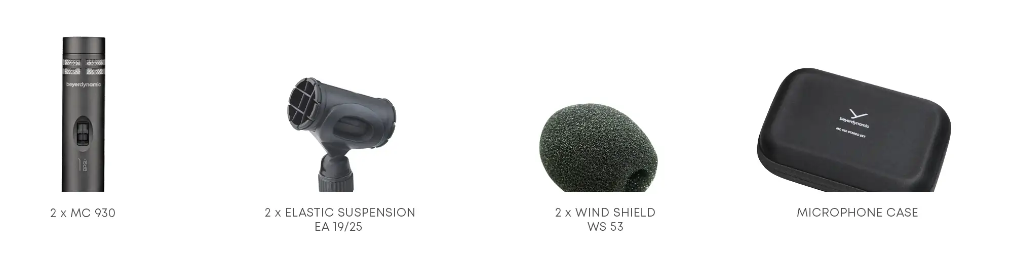 MC 930 Stereo Set: True Condenser microphones (cardioid) |beyerdynamic